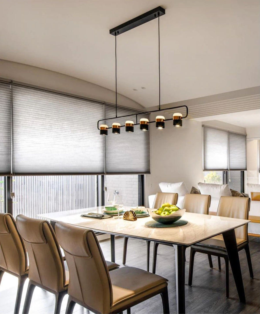 Pendant Light for Kitchen Island 3, 4, 5 or 6 Lights White or Black Rosegold – ACELOFA