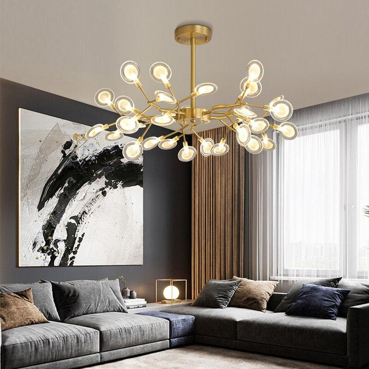 Firly Boom Pendant Light | Black or Gold | 30, 45 or 54 Lights – ACELOFA